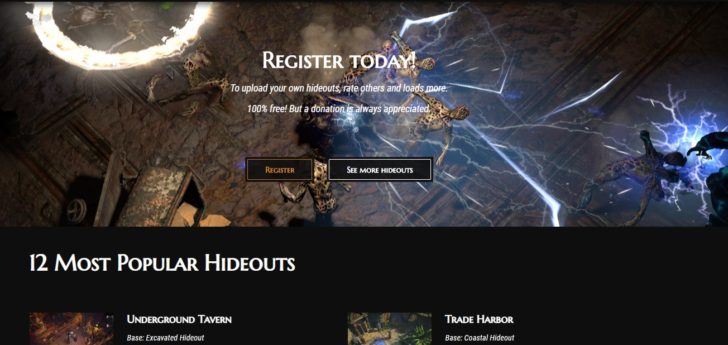 【PoE】『Hideout Showcase』紹介―凝ったハイドアウトを閲覧可能、インポートファイルもダウンロード可 | Tetolic