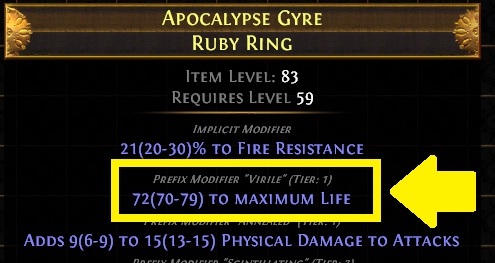 【PoE】ModのTier表記が変更！―アイテムタイプ毎にTierを別にし直感的に【3.6】 | Tetolic